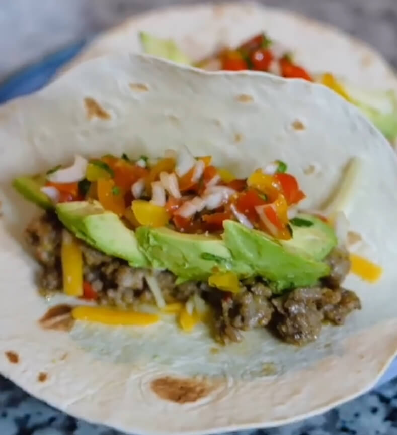 Pork and Pico Breakfast Taco • Coleman Natural Foods