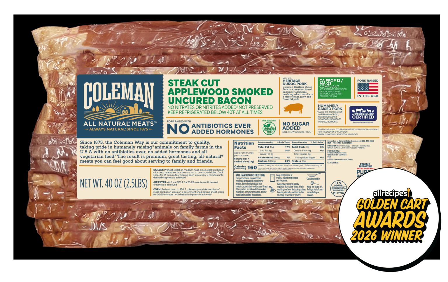 All-Natural Meat Products • Coleman All Natural Meats